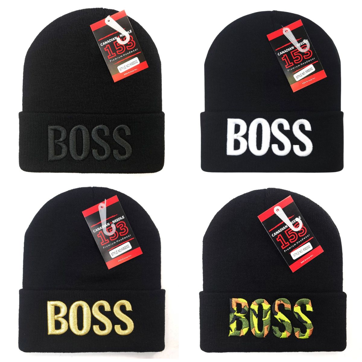 BOSS Knit Toque 3D - Cuff, Multi-Coloured - Toronto Screen Printing ...