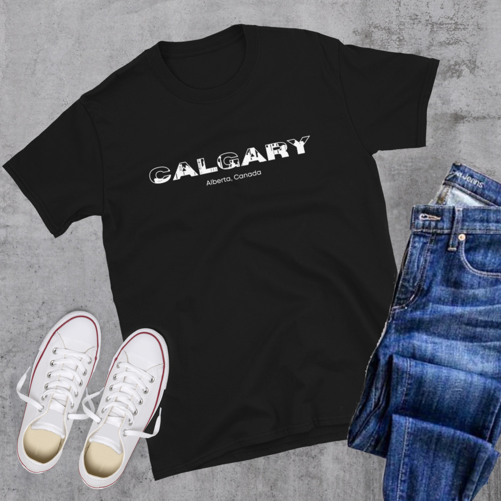 Calgary Landmarks Tee - Toronto Screen Printing - - Canadian City Apparel