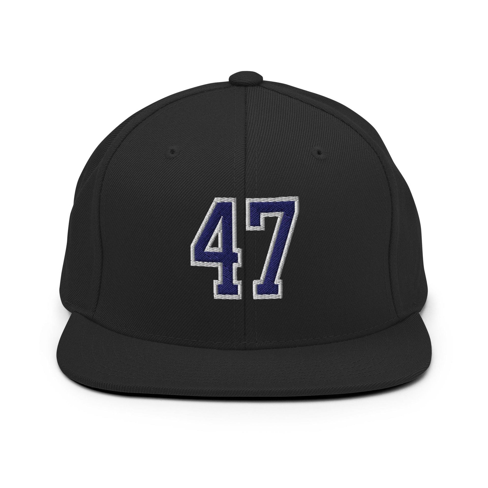 Donald Trump 47 Embroidered Flat Bill Brim Snapback Hat Blue/White ...