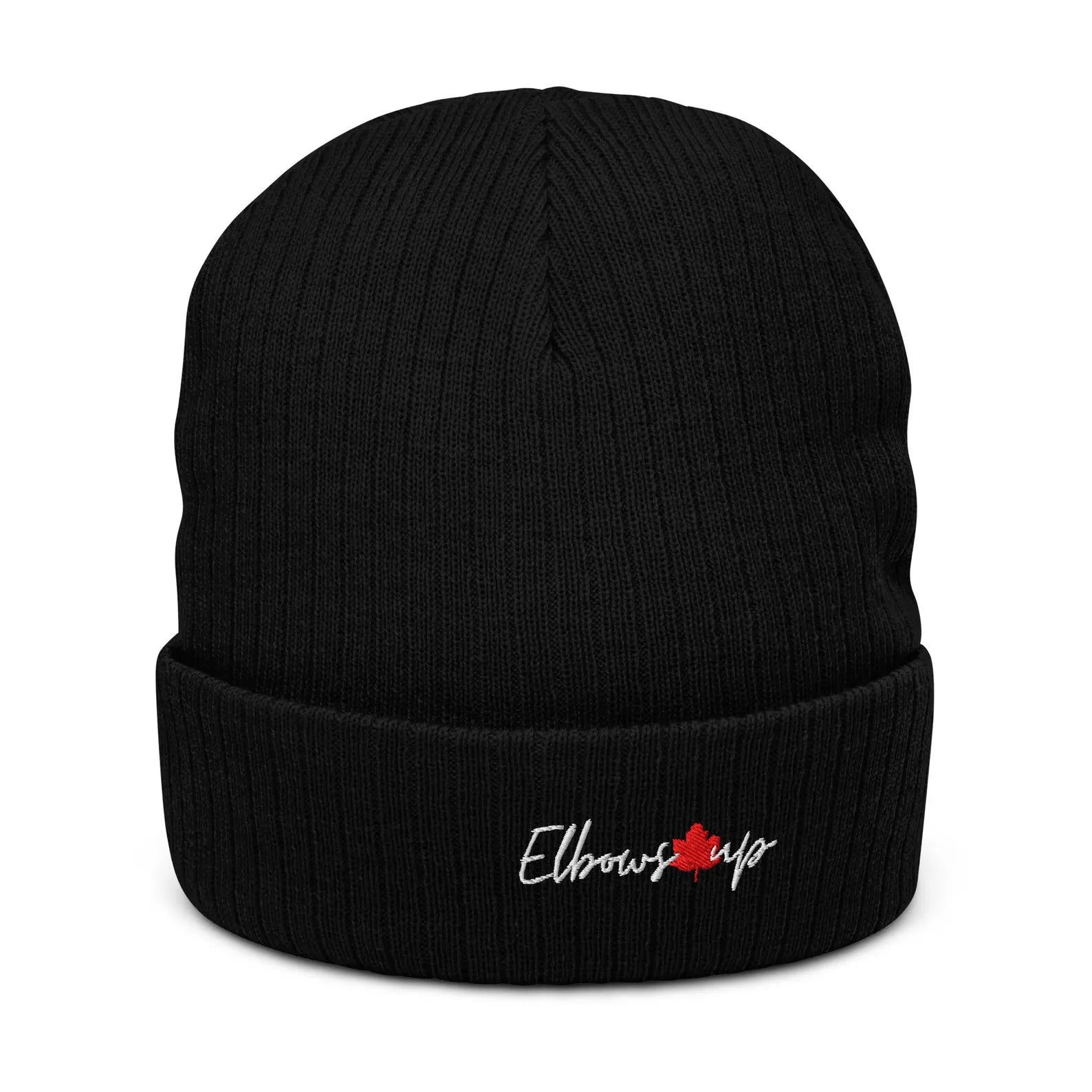 Elbows Up Beanie with Flip-Up Cuff - Toronto Screen Printing - Headwear ...
