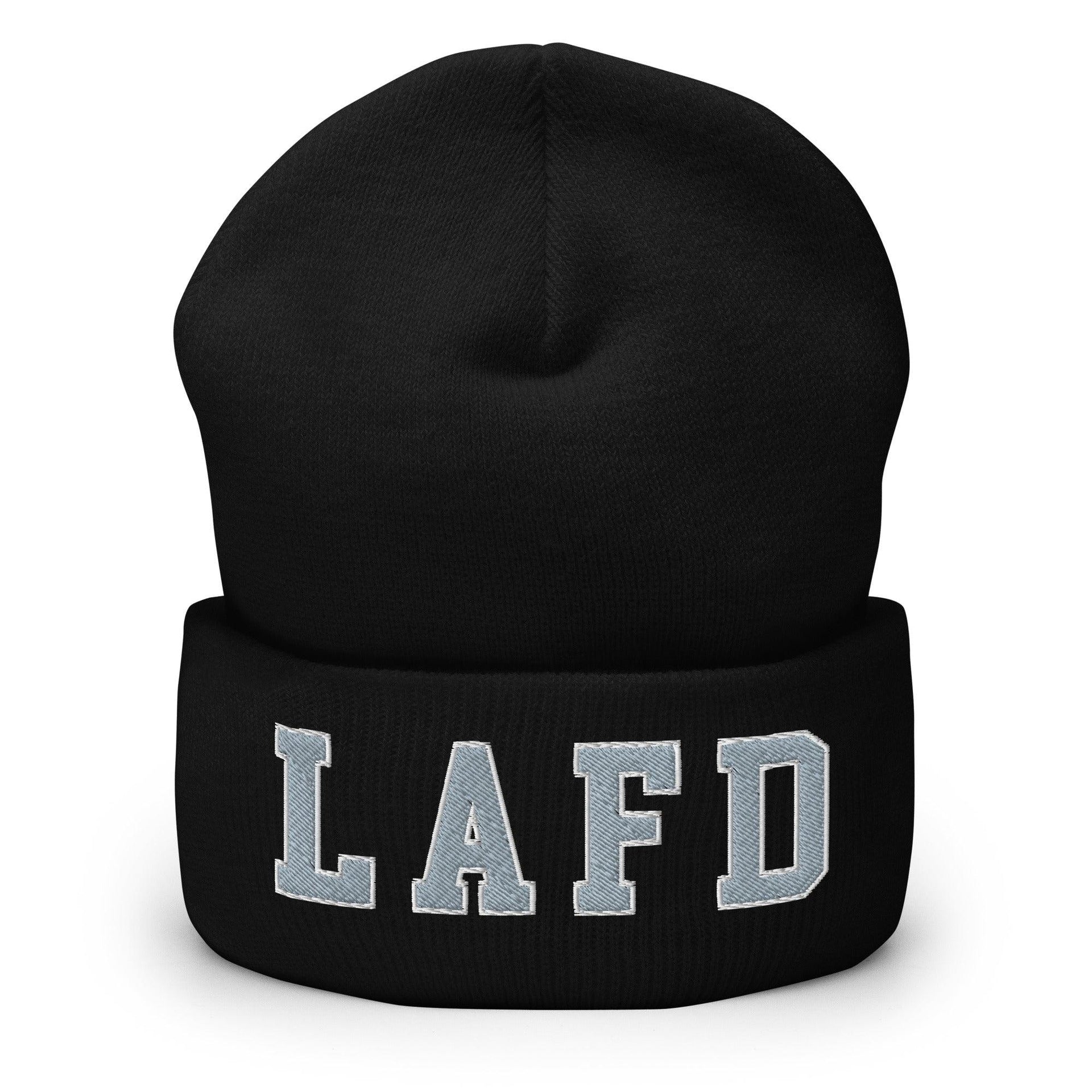 LAFD Los Angeles Fire Department Embroidered Knit Cuffed Beanie ...